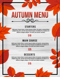 Autumn Menu Template | PosterMyWall