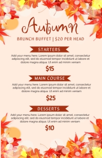 Autumn Menu Template | PosterMyWall