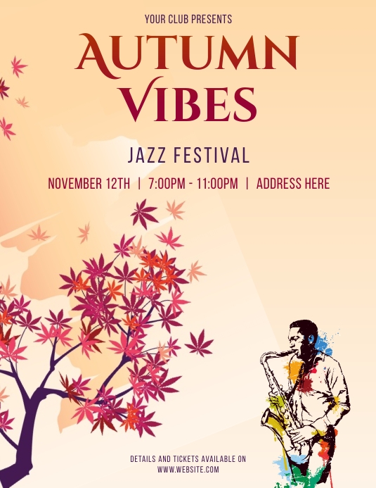 Autumn music festival flyer Template | PosterMyWall