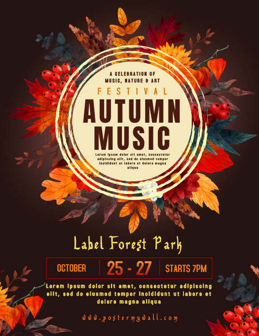 Copy of Autumn Music Party | PosterMyWall