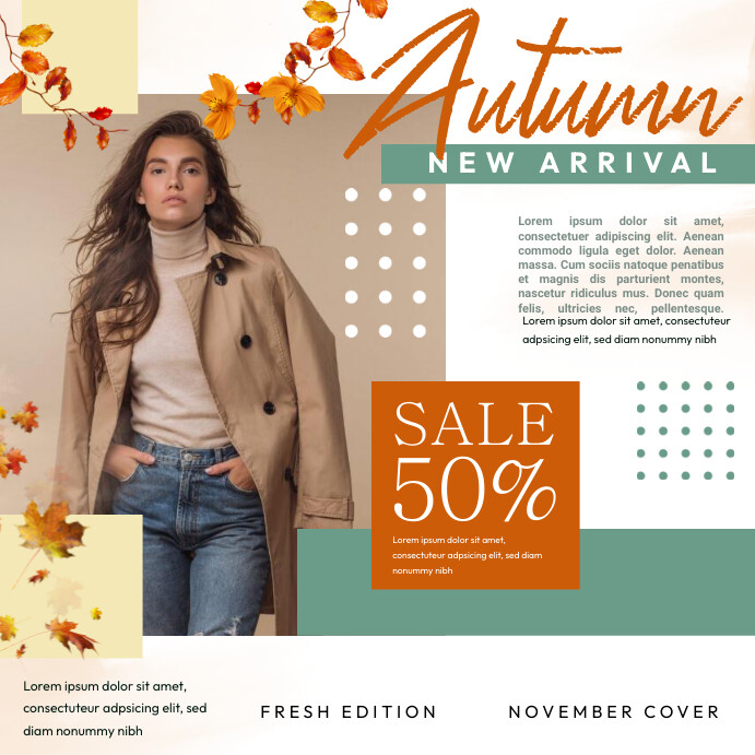 Autumn New Arrival Set Template | PosterMyWall