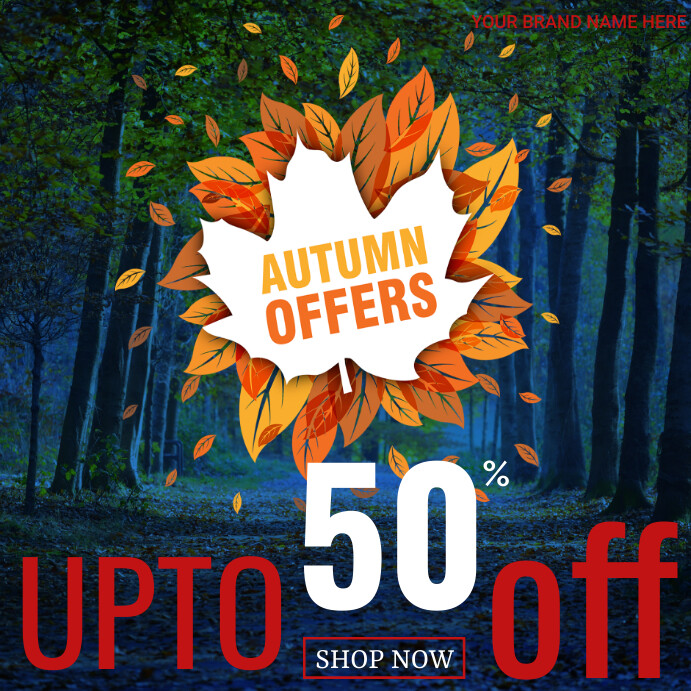 Copy of autumn offer/mega sale/flash sale | PosterMyWall