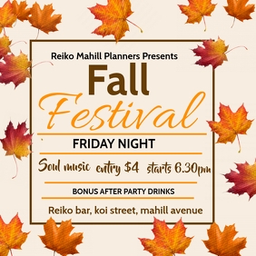 Fall Festival Instagram Post Template | PosterMyWall