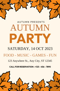 autumn party Template | PosterMyWall