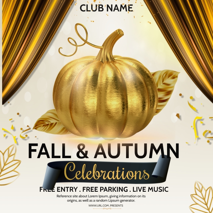 autumn party Template | PosterMyWall