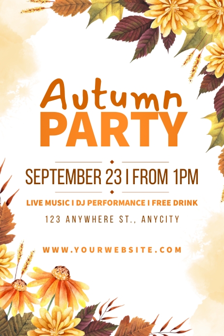 Copy of Autumn Party | PosterMyWall