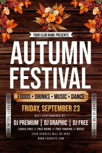 Autumn Party Flyer or Poster Template | PosterMyWall