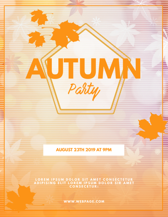 Autumn party Flyer Template | PosterMyWall