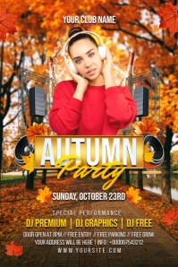 Autumn Party Flyer Template | PosterMyWall