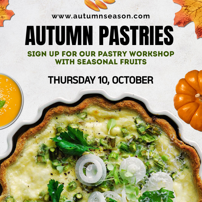 Autumn Pastries - Instagram Post Template | PosterMyWall