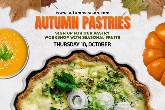 Autumn Pastries - Poster Template | PosterMyWall