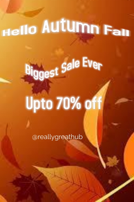 autumn poster Template | PosterMyWall