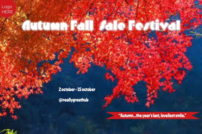 autumn poster Template | PosterMyWall