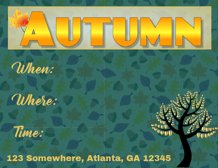 Autumn Template | PosterMyWall