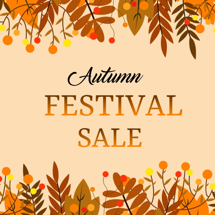 autumn poster template | PosterMyWall