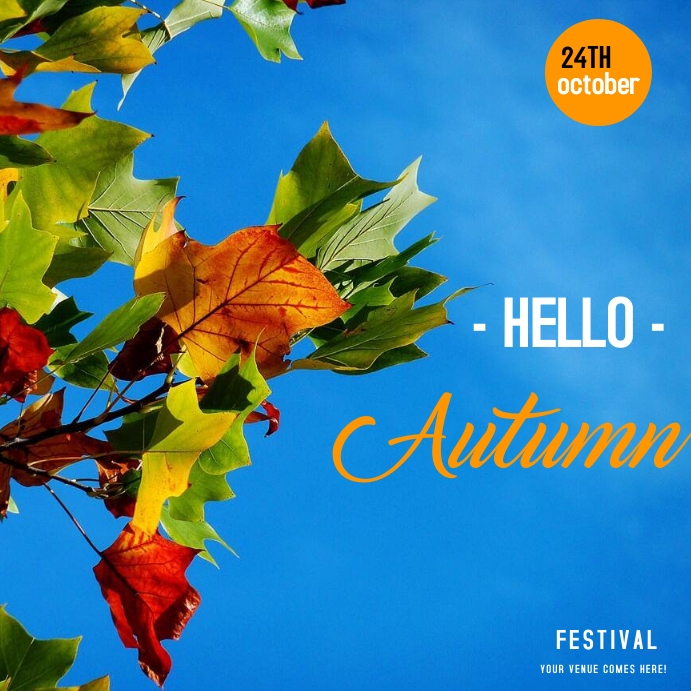 autumn poster template | PosterMyWall