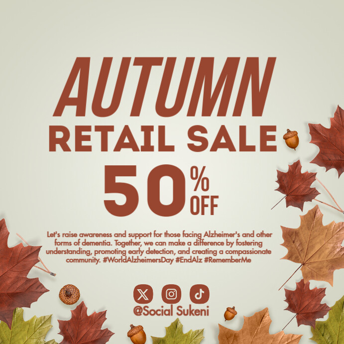 Modèle Autumn Retail Sale | PosterMyWall