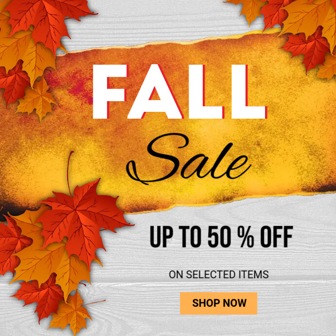 Copy of autumn sale, fall sale | PosterMyWall