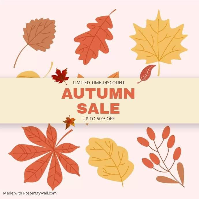 Autumn Sale A4 Template | PosterMyWall