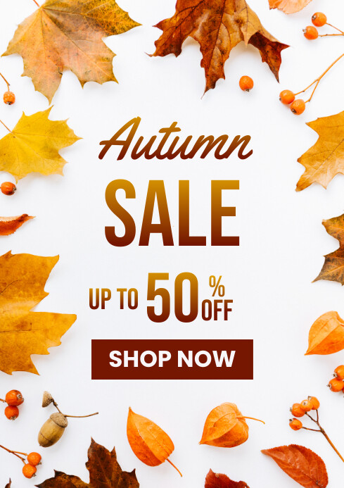 Copy of Autumn Sale A4 | PosterMyWall