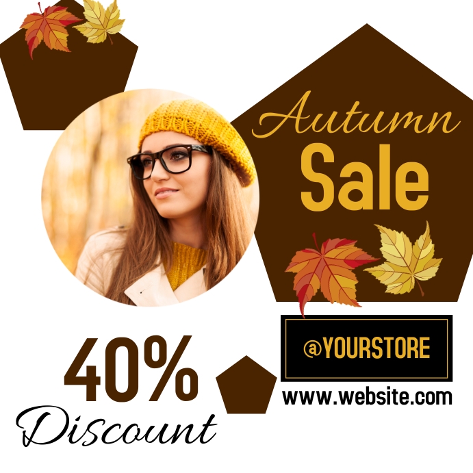 Copy of autumn sale ad design template | PosterMyWall