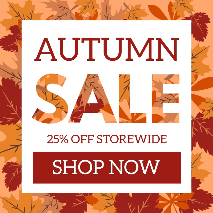 Autumn Sale Ad Template | PosterMyWall