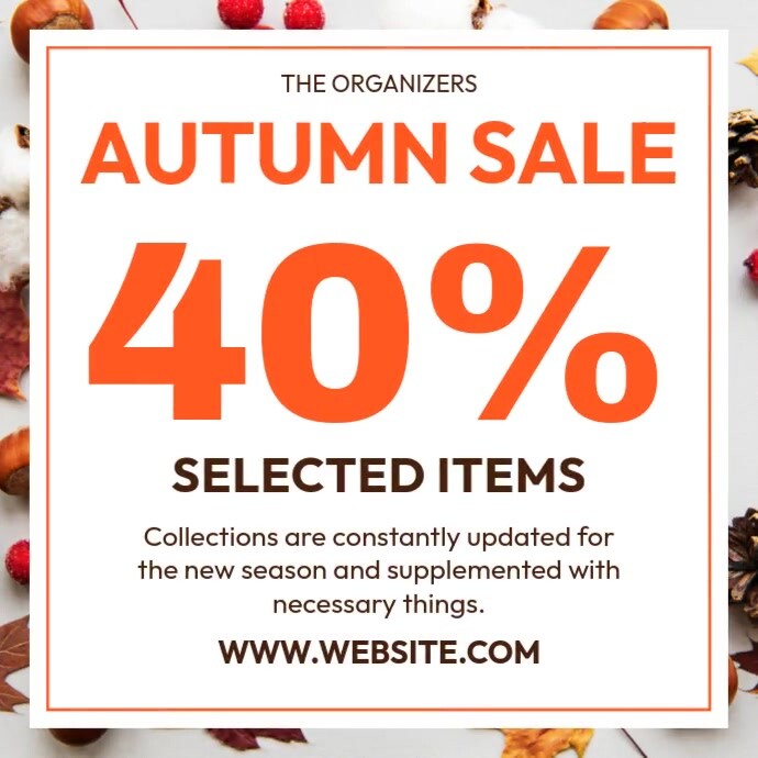 Autumn Sale Ads Template | PosterMyWall