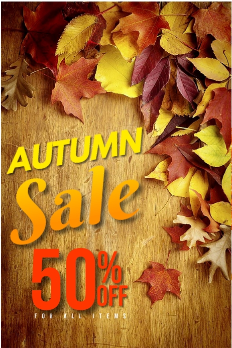 Autumn Sale Ads Template | PosterMyWall