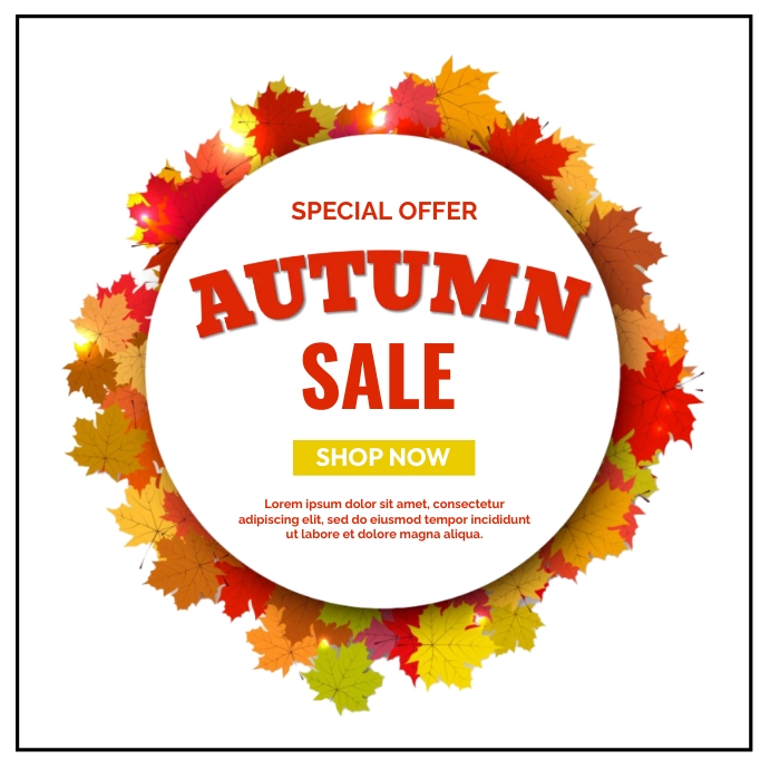 Autumn Sale Ads Template | PosterMyWall