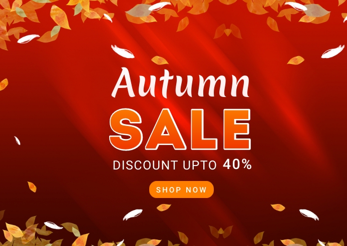 Autumn Sale Banner Teplate Template | PosterMyWall