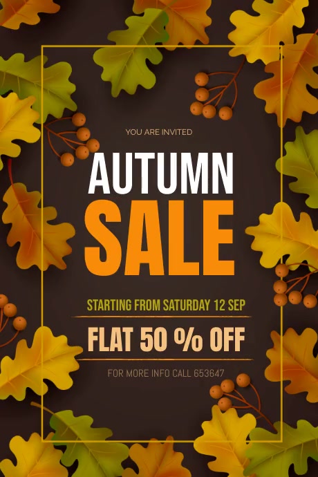 autumn sale Template | PosterMyWall