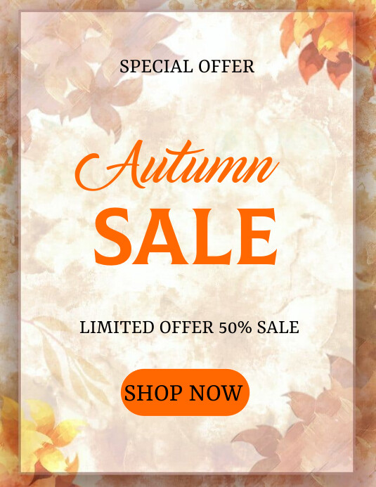 Autumn sale Template | PosterMyWall
