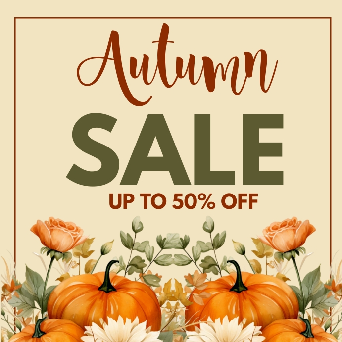 Autumn Sale Template | PosterMyWall