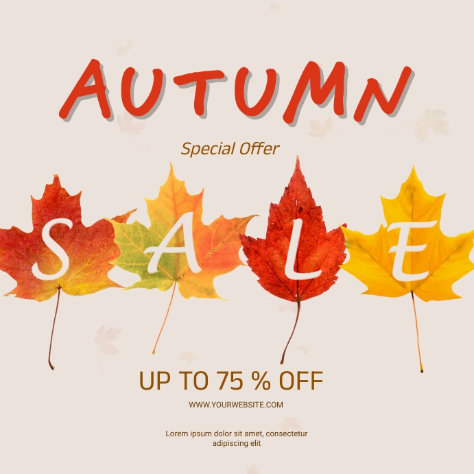 AUTUMN SALE Template | PosterMyWall