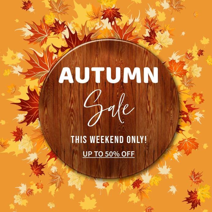 Autumn Sale Template | PosterMyWall