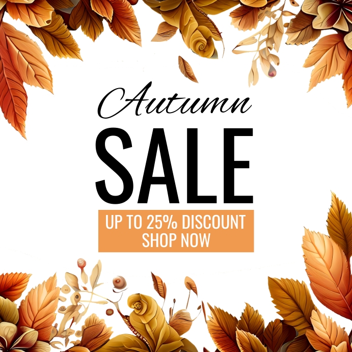 Autumn sale Template | PosterMyWall