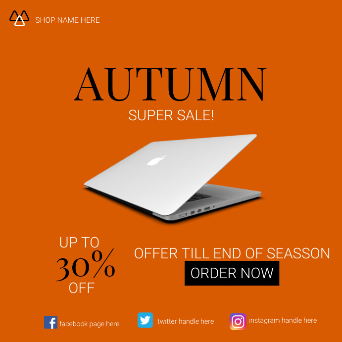 AUTUMN SALE Template | PosterMyWall