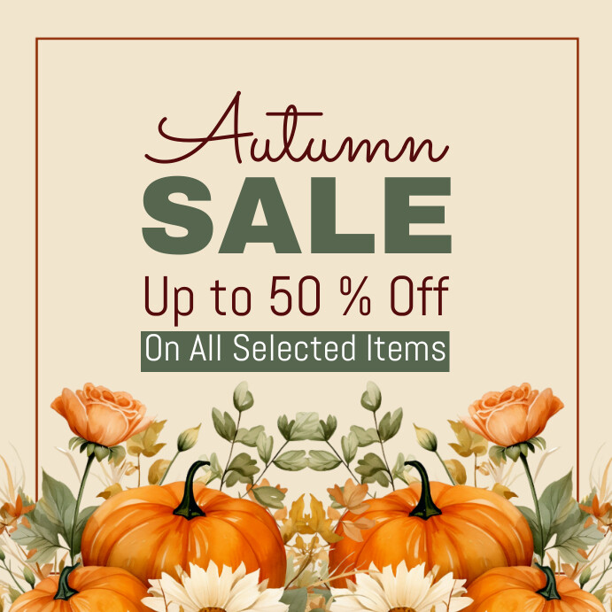 Copy of Autumn Sale | PosterMyWall