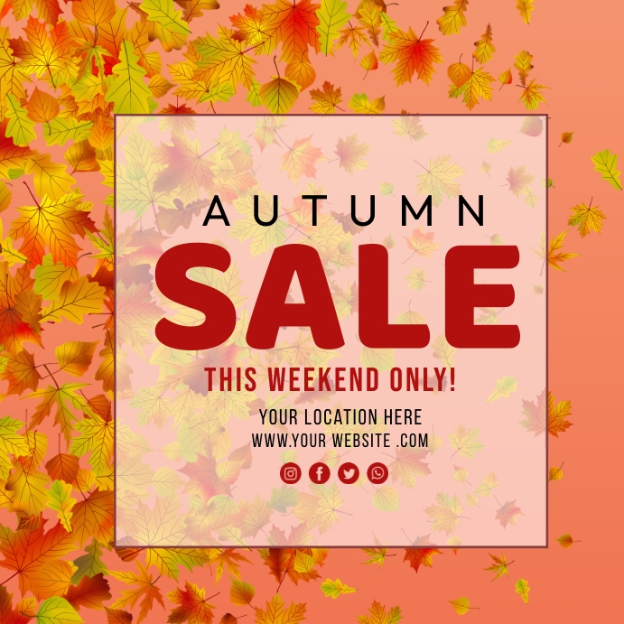 Autumn Sale Template | PosterMyWall