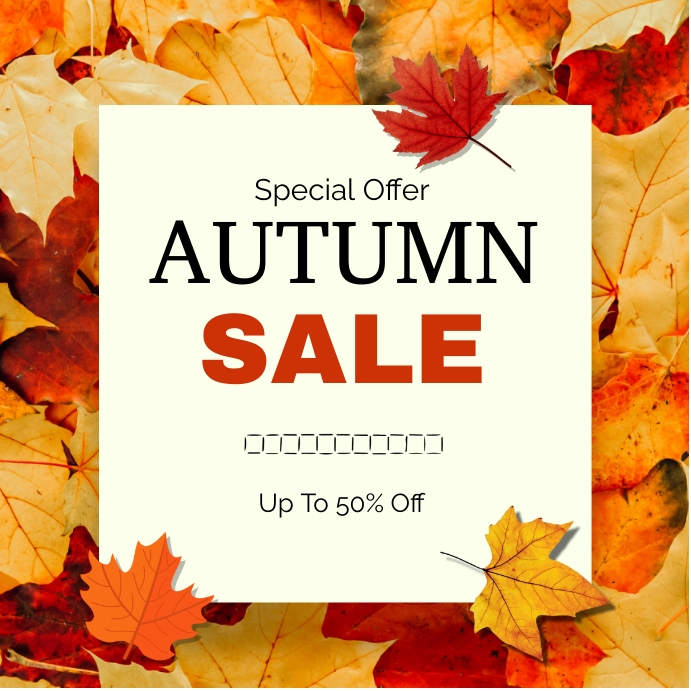 Autumn sale Template | PosterMyWall