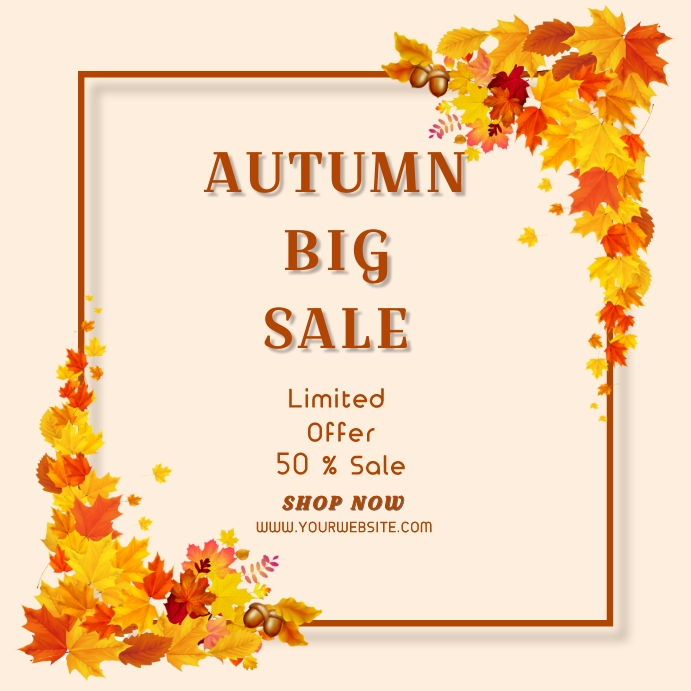 AUTUMN SALE Template | PosterMyWall