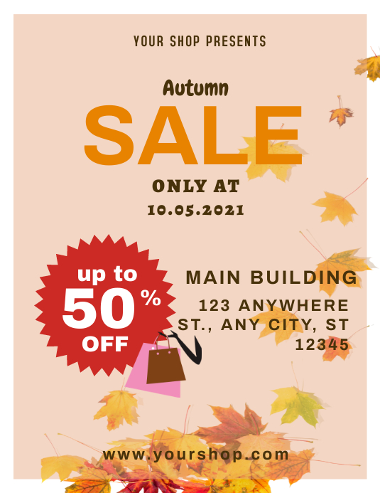 Copy of Autumn Sale | PosterMyWall