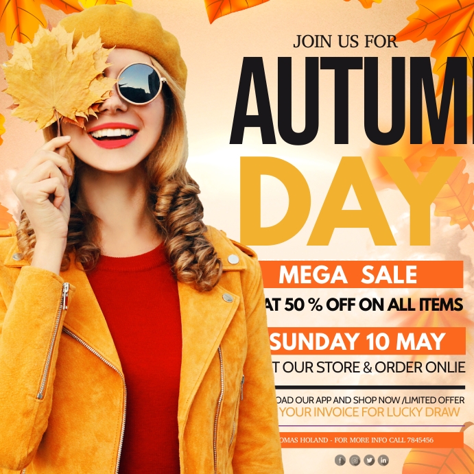 autumn sale Template | PosterMyWall