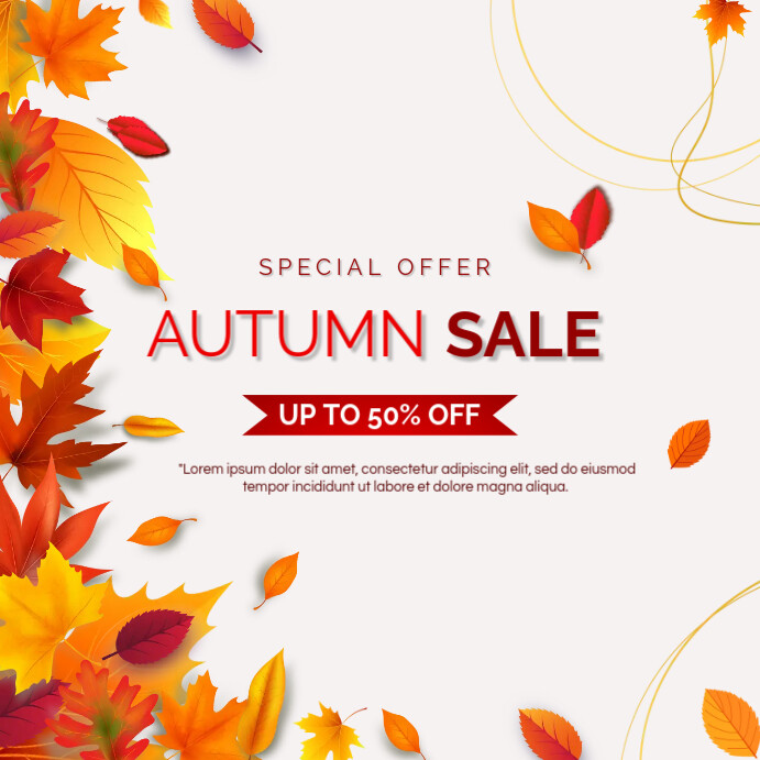 Autumn sale Template | PosterMyWall