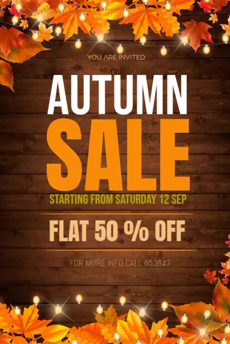 autumn sale Template | PosterMyWall