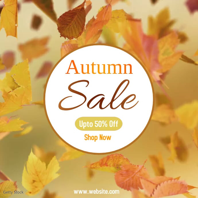 Autumn Sale Template | PosterMyWall