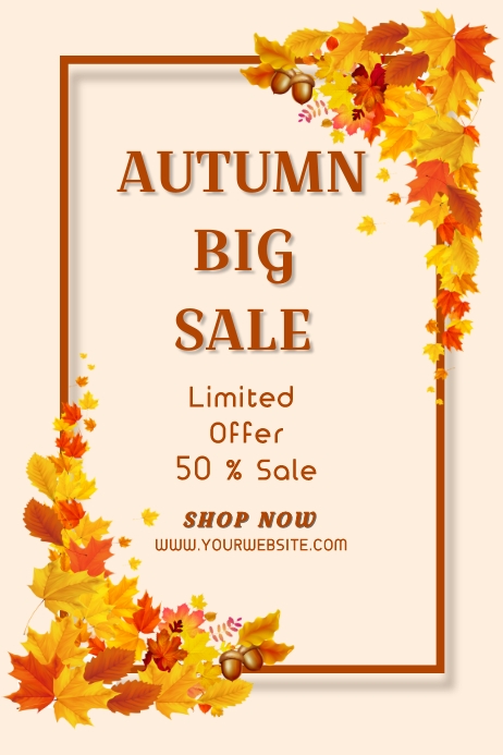 AUTUMN SALE Template | PosterMyWall