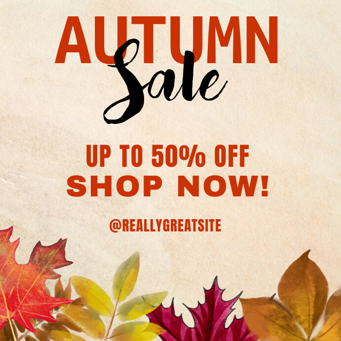 Autumn Sale Template | PosterMyWall