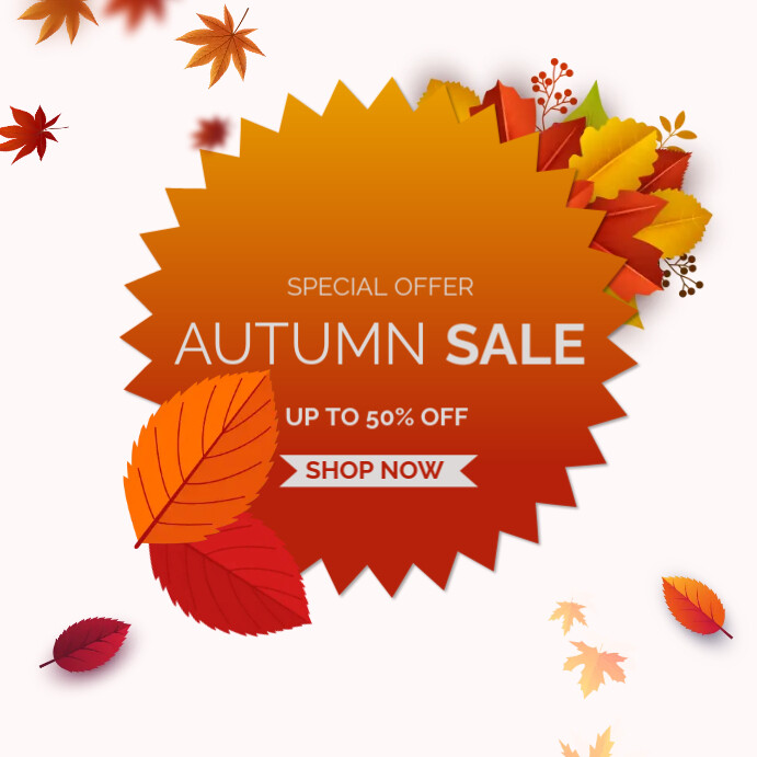 Autumn sale Template | PosterMyWall