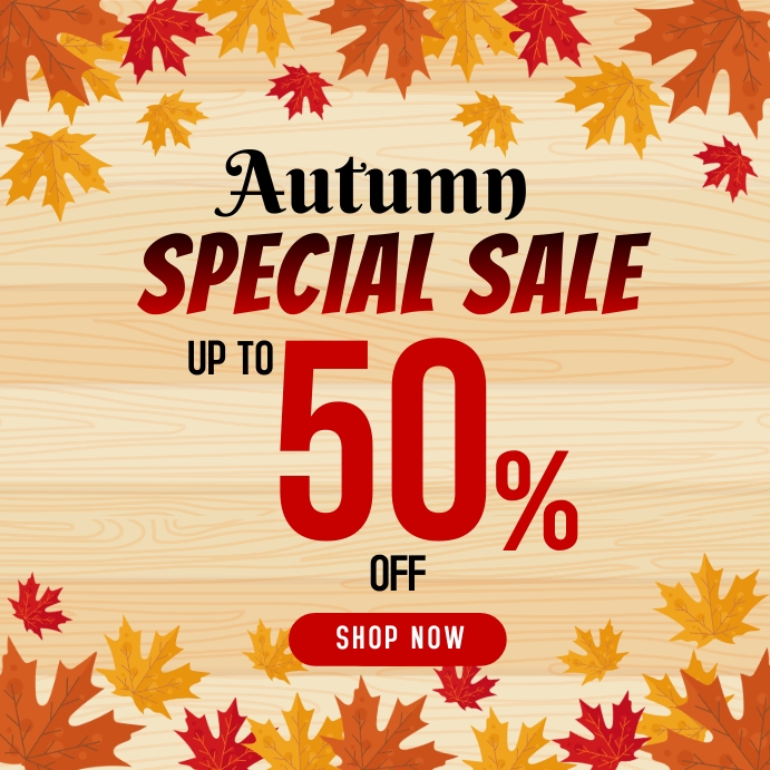 Autumn Sale Template | PosterMyWall